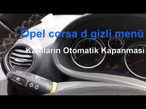 Gizli menü ve kapıların otomatik kapanması