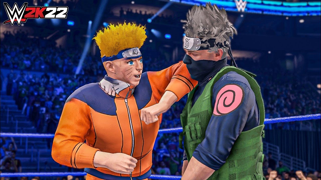 WWE 2K22 - Naruto vs Kakashi Hatake - YouTube