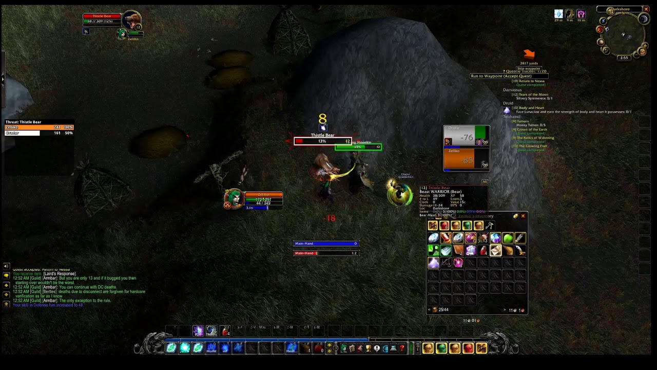 Hardcore wow classic 1-60 DUO Druid pt 1 - YouTube