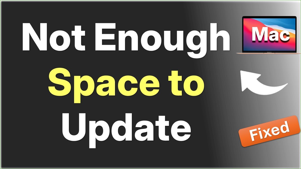 Not enough space to update Mac : Here is the Fix - YouTube