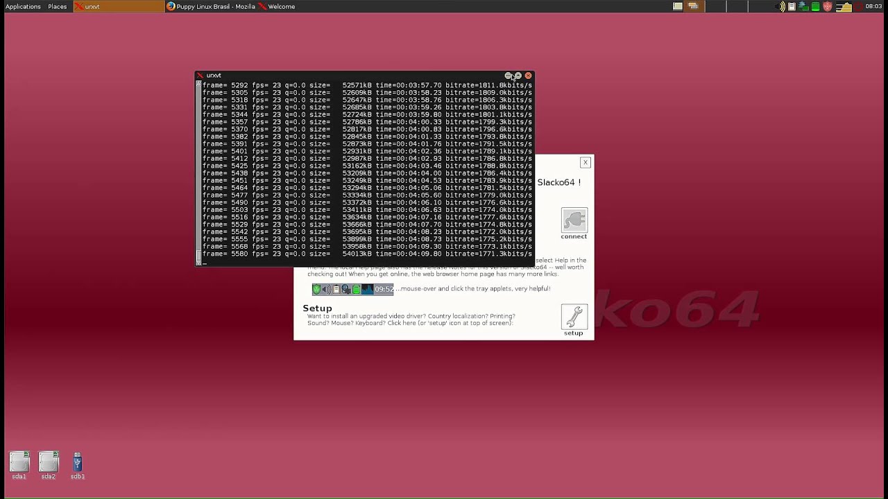 Puppy Linux Slacko 6.3 - 64bits - YouTube