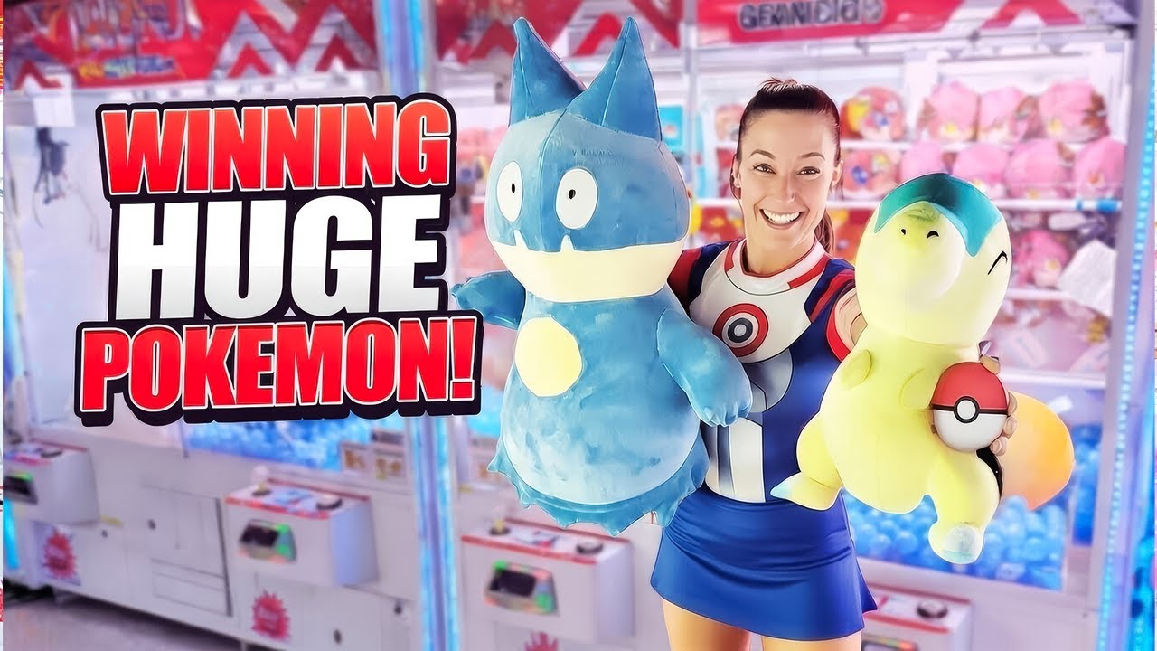 Arcade Friends vs Pokemon Claw Machines - HUGE WINS at Round 1! - YouTube
