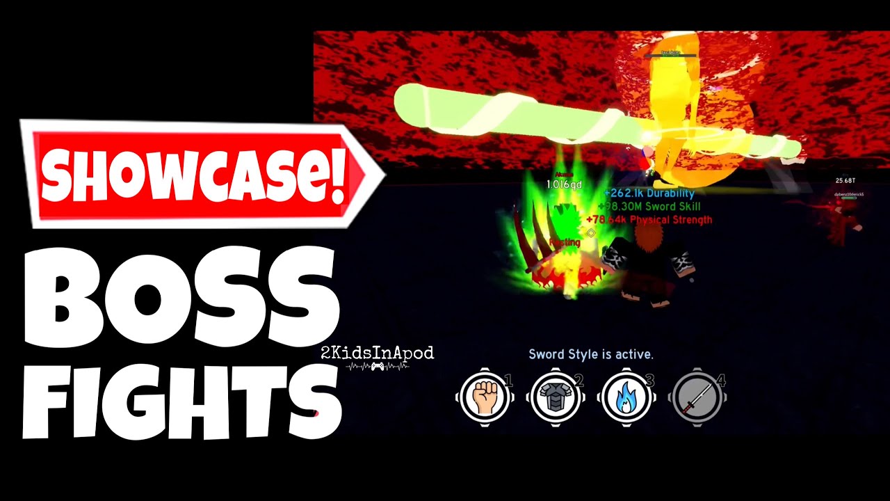 AFS BOSS FIGHTS SHOWCASE | Anime Fighting Simulator ROBLOX - YouTube