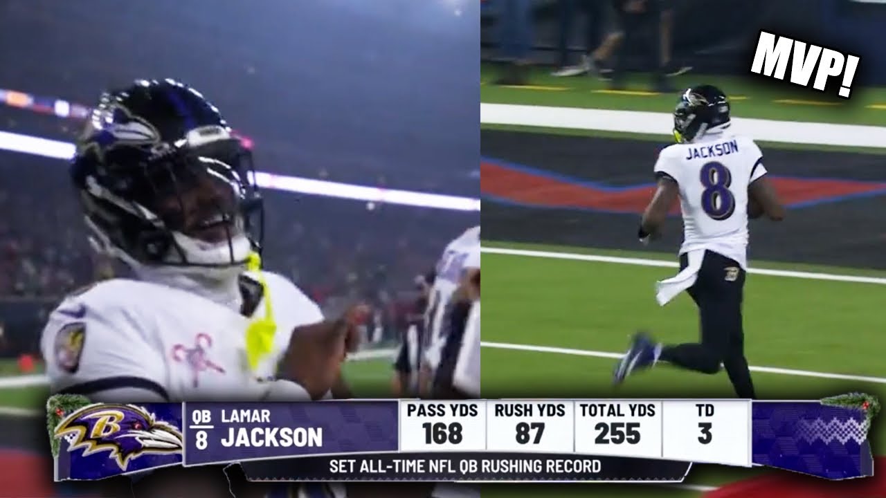 Lamar Jackson Shows Why He is the 'MVP' (RECORD BREAKING GAME) 🔥 Ravens ...