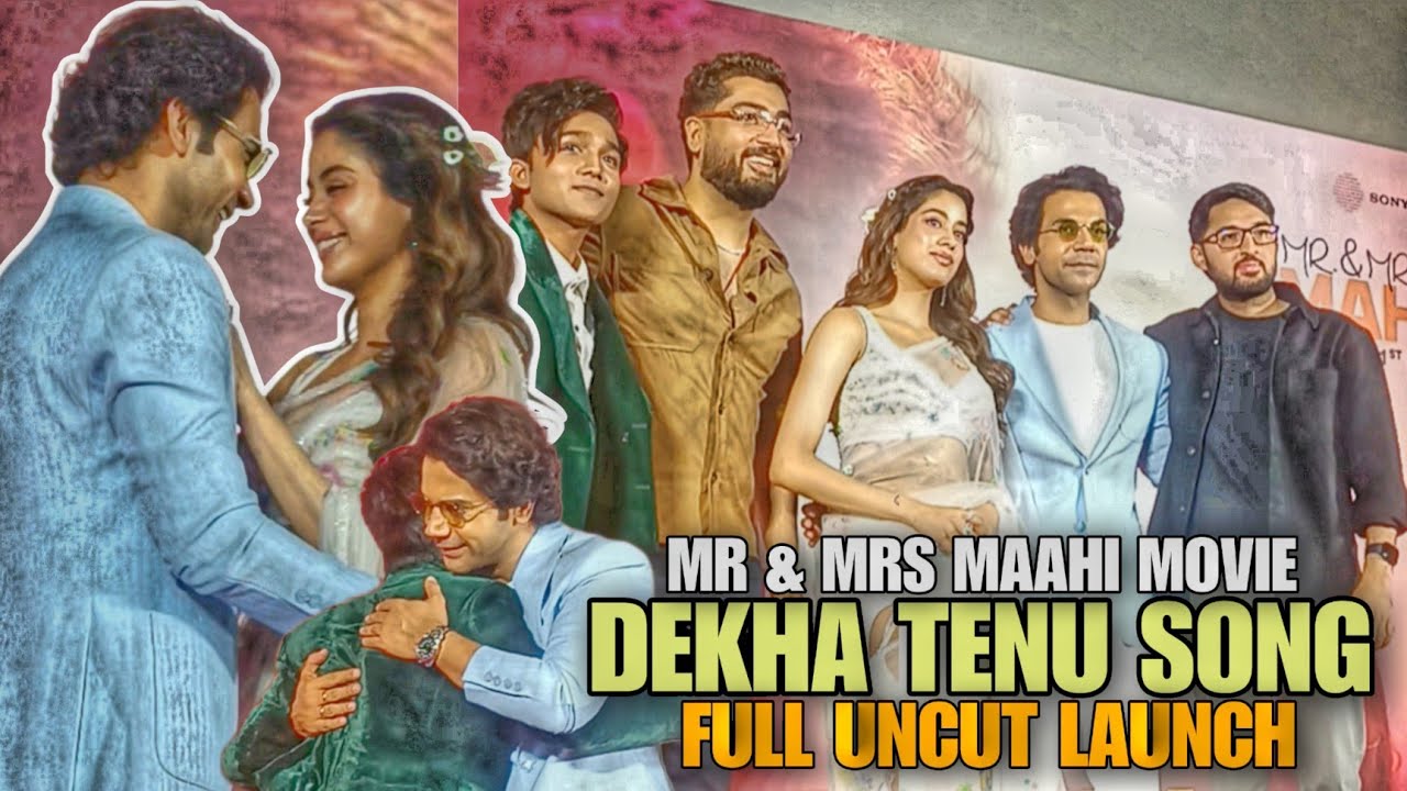 FULL UNCUT - Dekha Tenu Song Launch | Remake? Rajkumar Rao, Janhvi ...