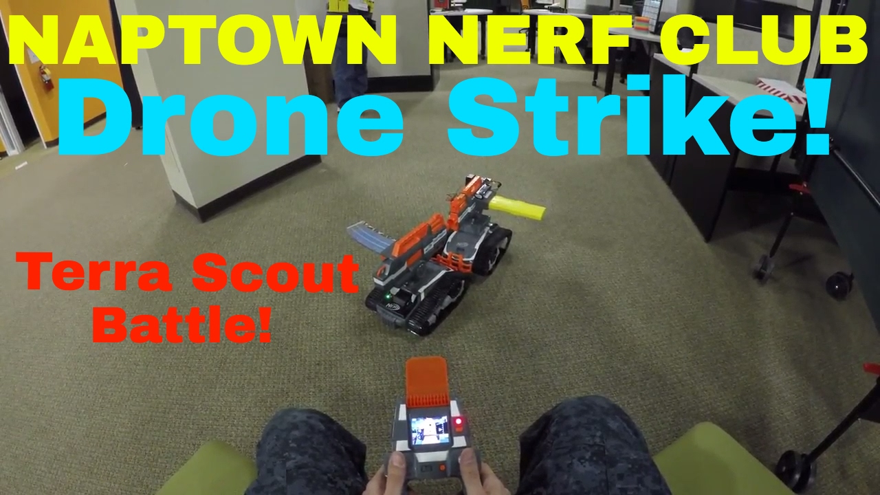 [Nerf War] Drone Strike (2 Team Death Match with 2 Nerf Terra Scouts) - YouTube
