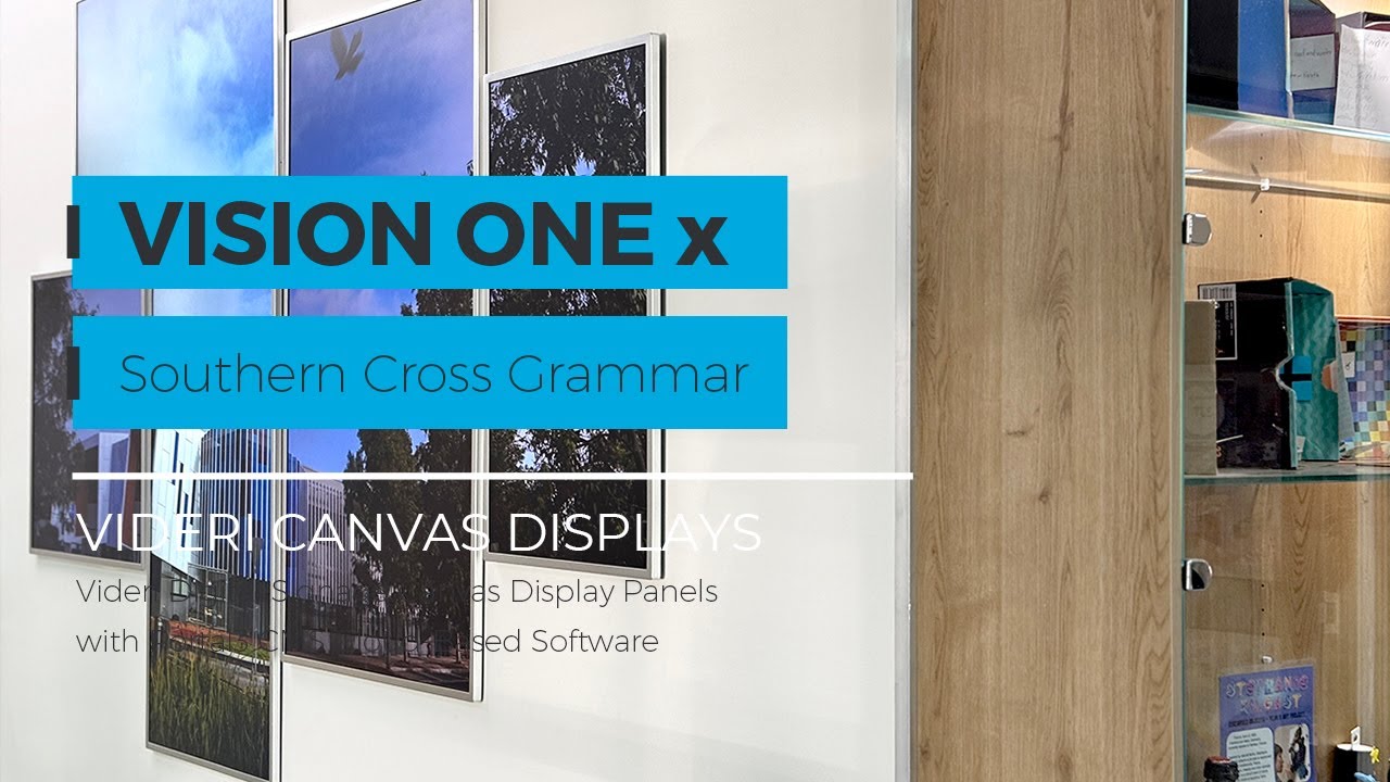 Southern Cross Grammar - Videri Digital Canvas Displays by Vision One - YouTube