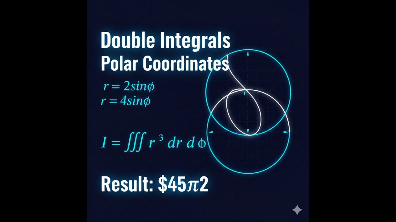 area between 2 circles in double integral/JNTUH Engineering maths - YouTube
