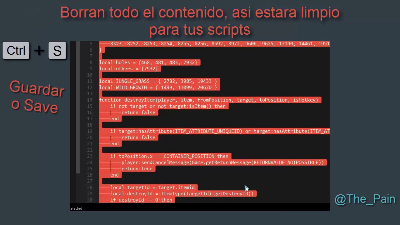 Crear archivo lua - Open Tibia - YouTube