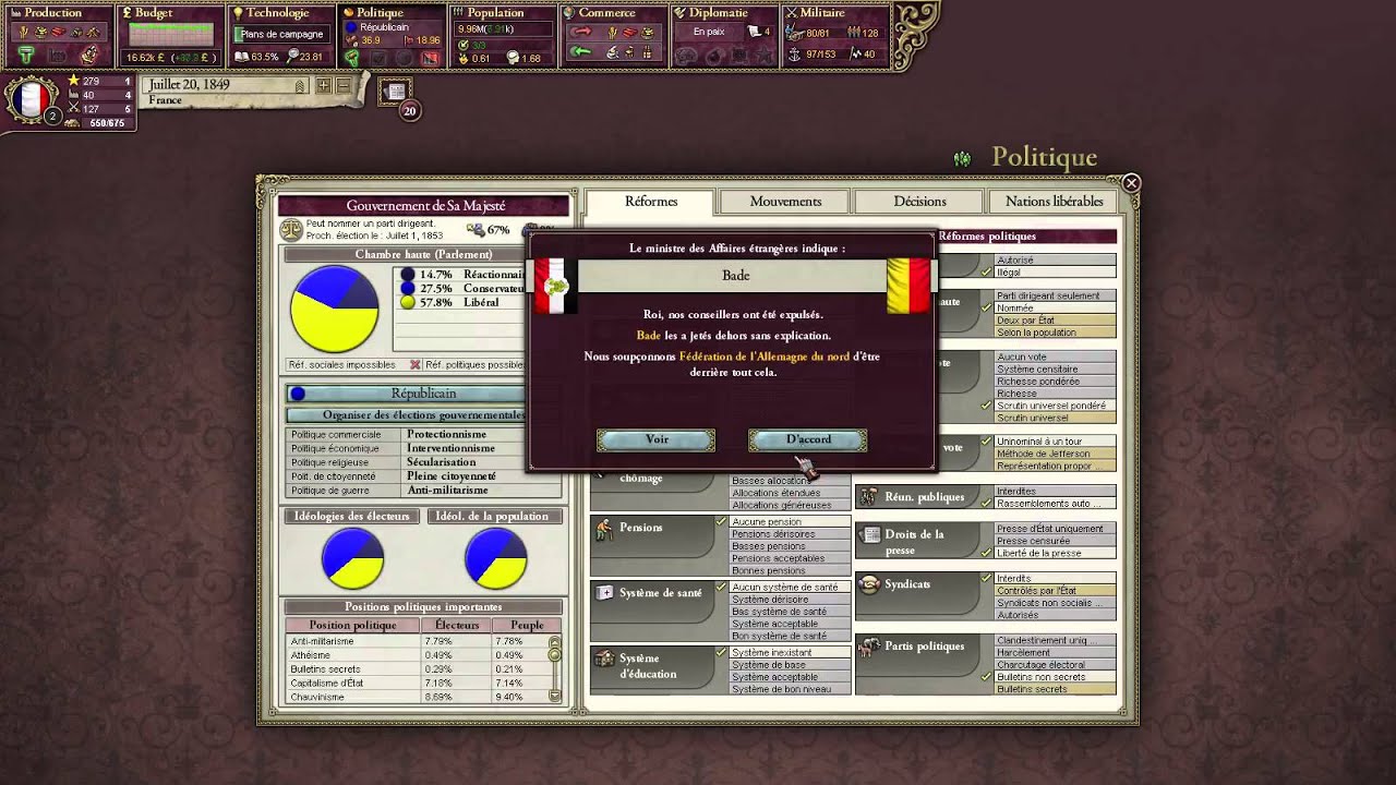 Victoria 2 France s03e07 - YouTube