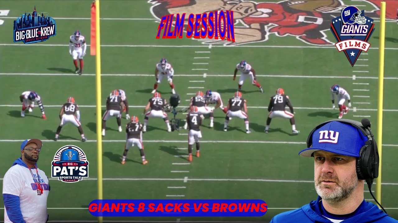 New York Giants |NY Giants Defensive Line Dominates Browns With 8 Sacks ...