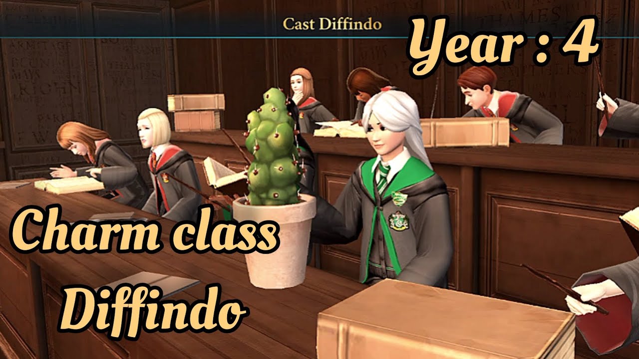 Charm class : diffindo ( Year - 4 ) || Harry Potter Hogwarts Mystery ...
