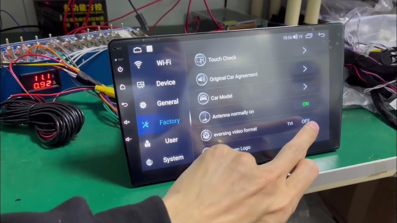 mekede navifly android 12 connect AHD camera show - YouTube
