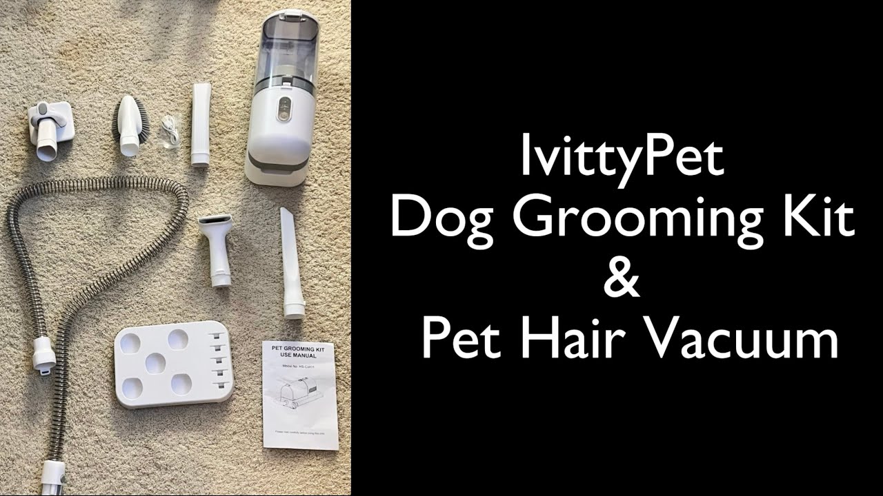 IvittyPet Dog Grooming Kit & Pet Hair Vacuum - YouTube