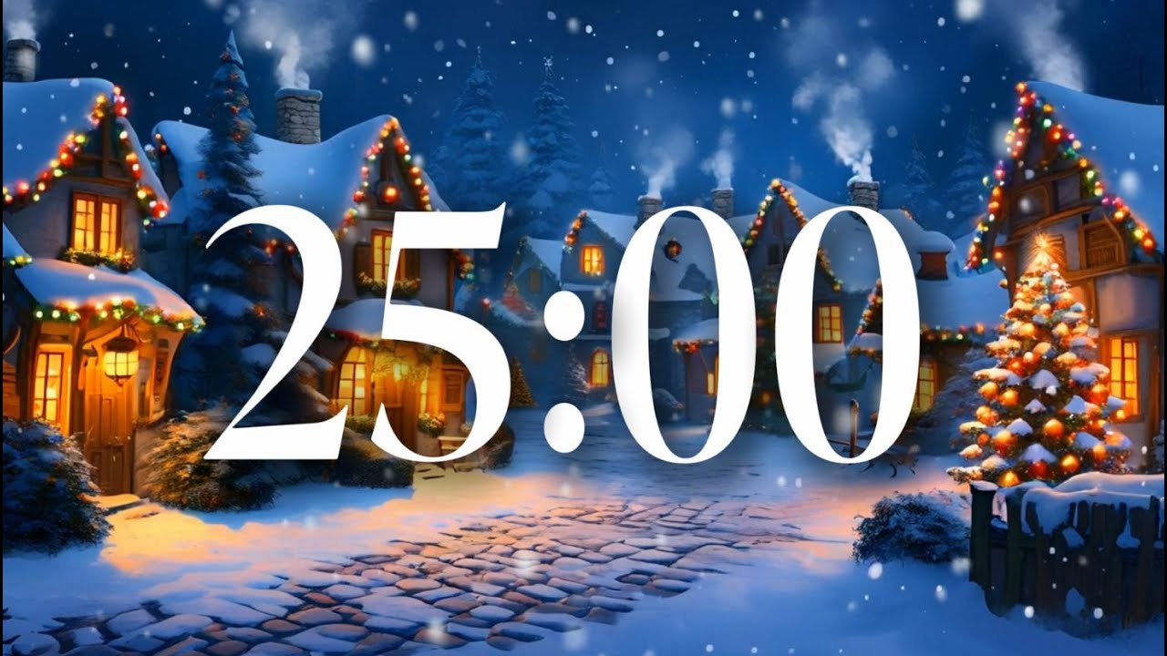 25 Minute Christmas Timer with Relaxing Music 🎄 - YouTube