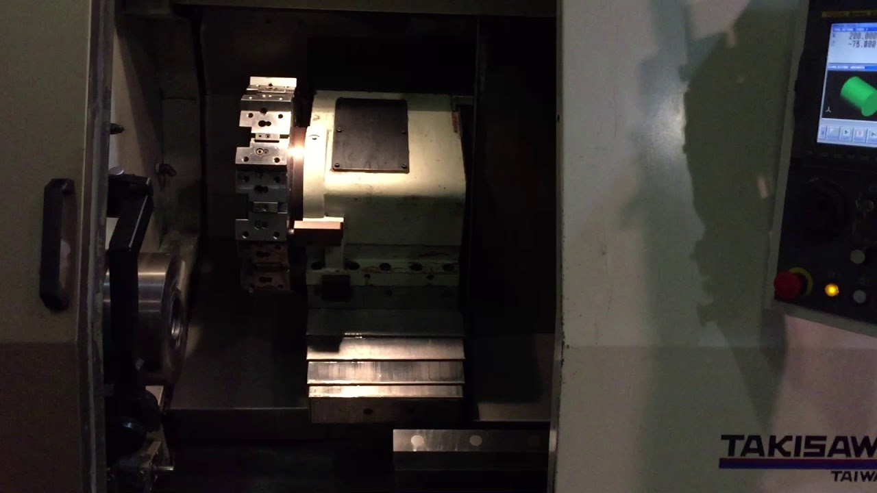 TORNIO TAKISAWA EX-110 CNC FANUC 21i-TB ANNO 2006 - YouTube