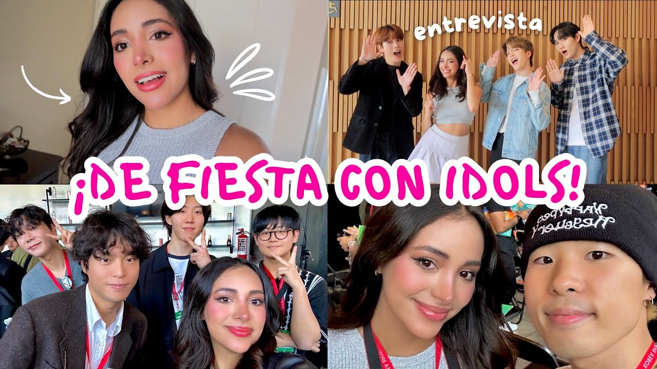 VLOG: Mi PRIMERA vez ENTREVISTANDO A K-POP IDOLS y FIESTA CON BANDAS ...