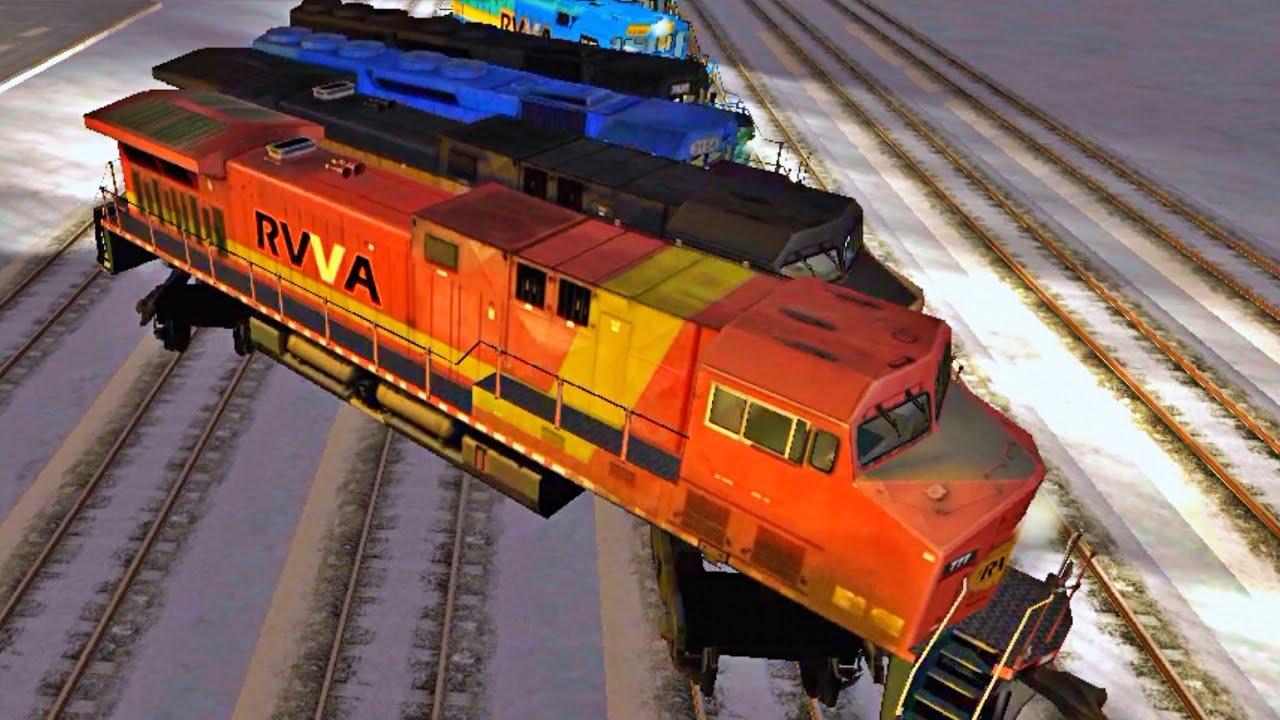 DRIFTING ALL ENGINES IN TRAIN AND RAIL YARD SIMULATOR | IDEA FROM ...