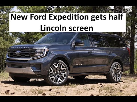New Ford expedition gets half a Lincoln screen - YouTube