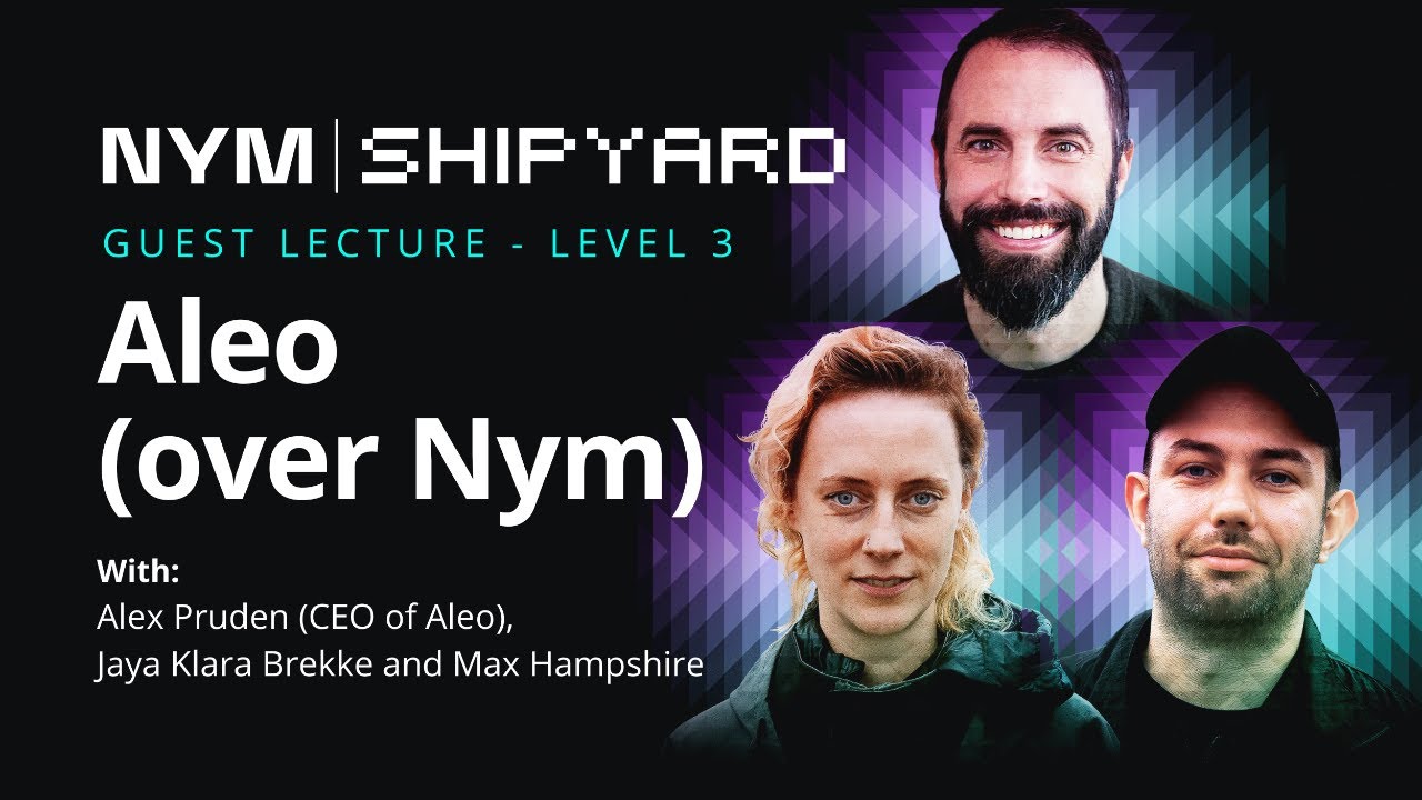 Guest lecture: Alex Pruden on Aleo (Running over Nym) - YouTube