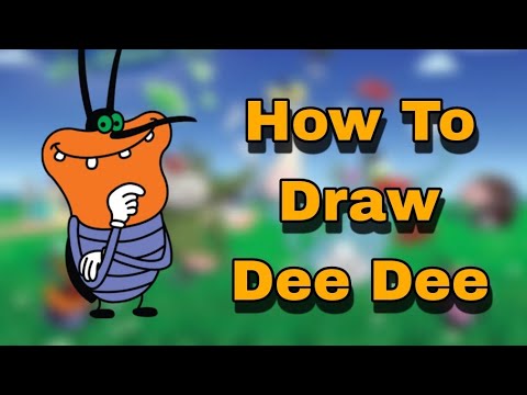 How To Draw Dee Dee - Oggy And The cockroach - YouTube