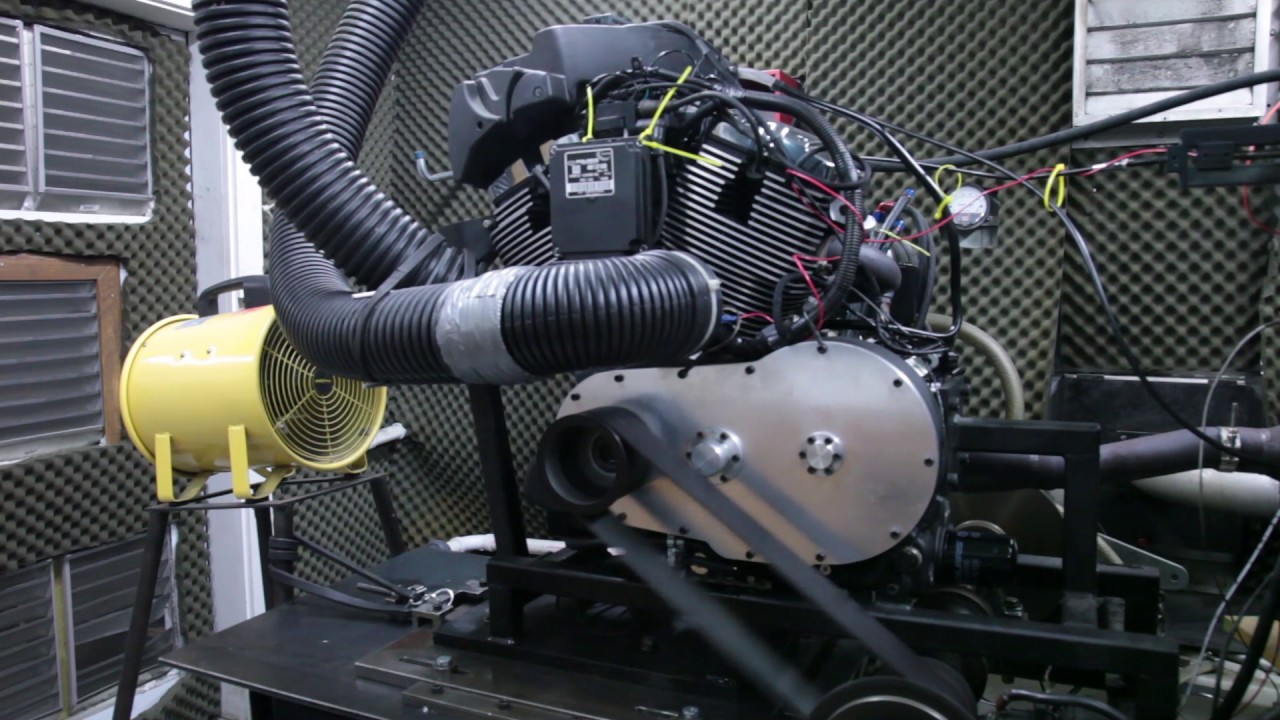 132 Cubic Inch Victory Engine Dyno Run - YouTube