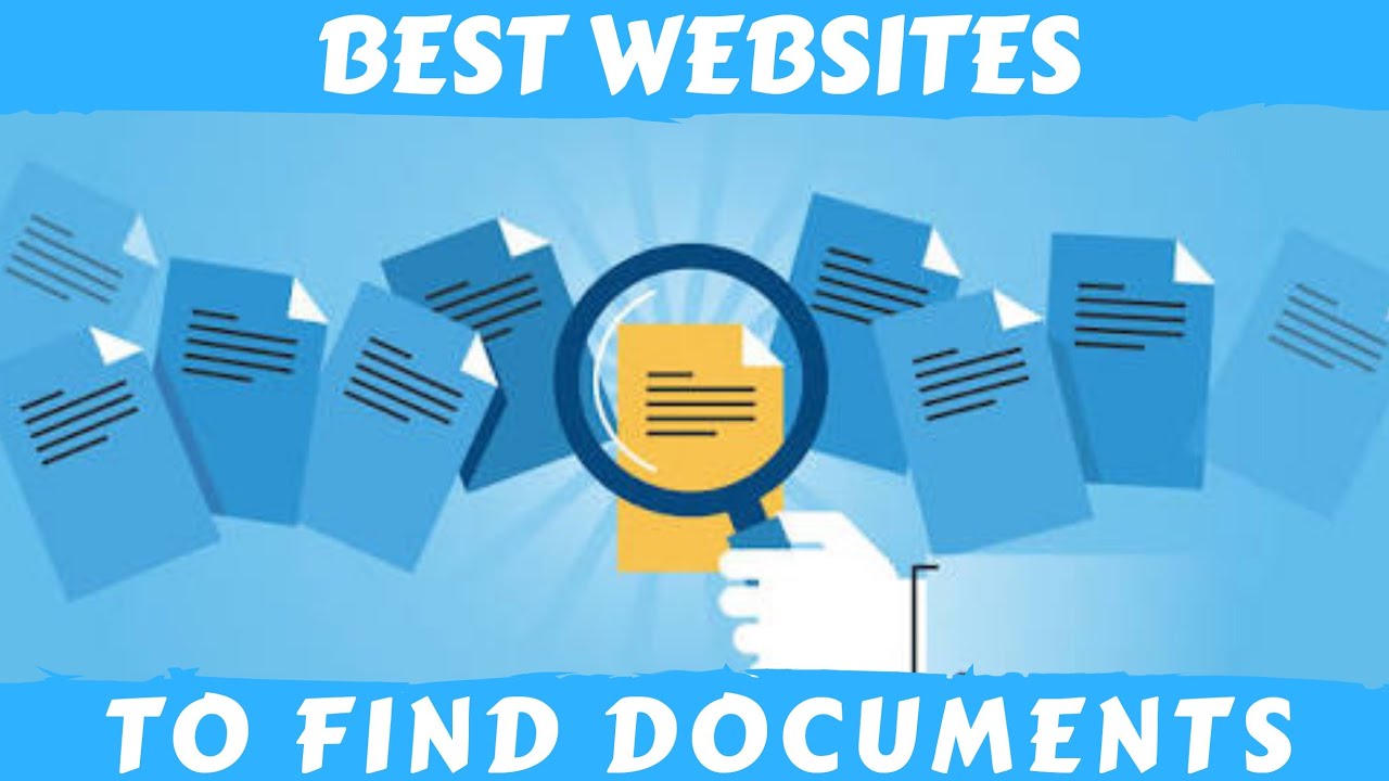Best Websites To Find Documents - YouTube