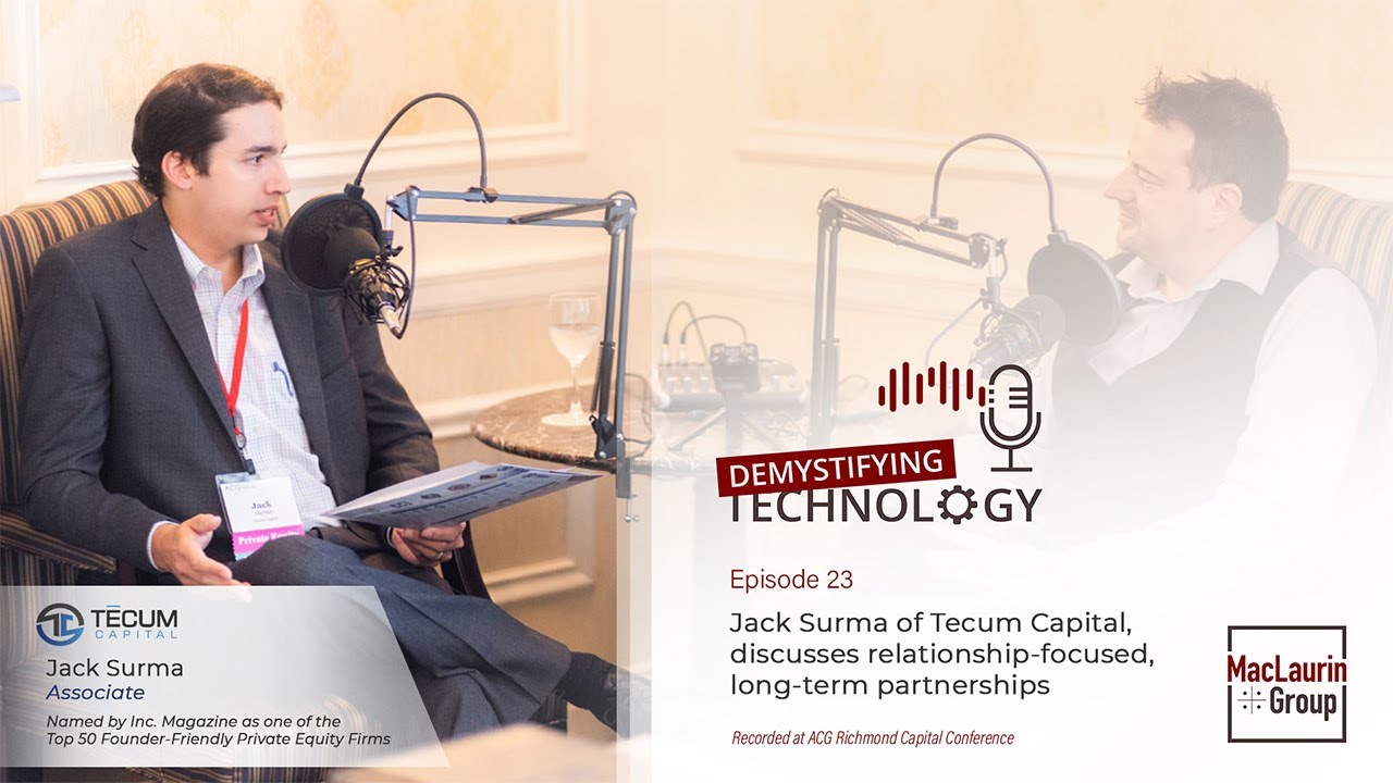 Jack Surma of Tecum Capital discusses long term partnerships ...