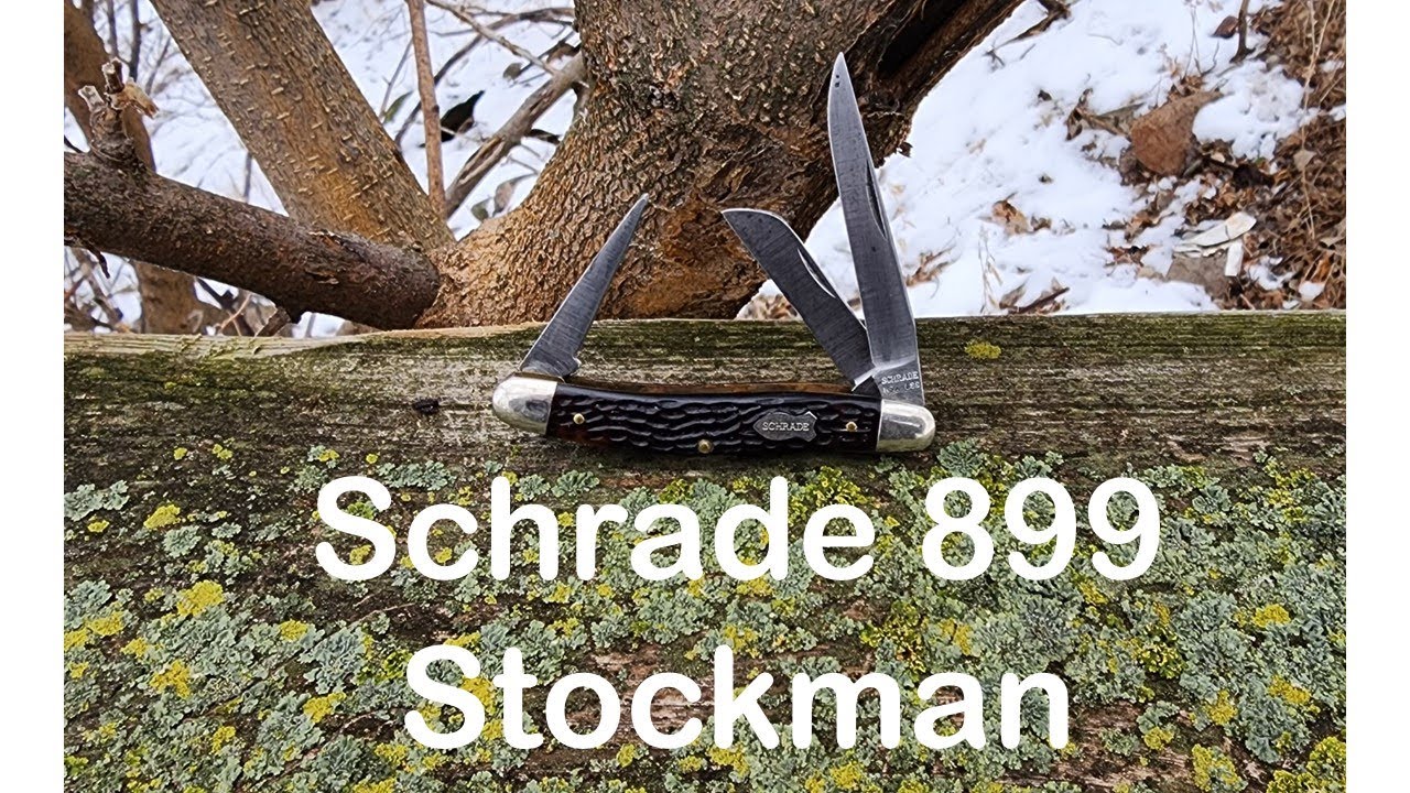 Vintage USA Made Schrade Model 899 Stockman - YouTube