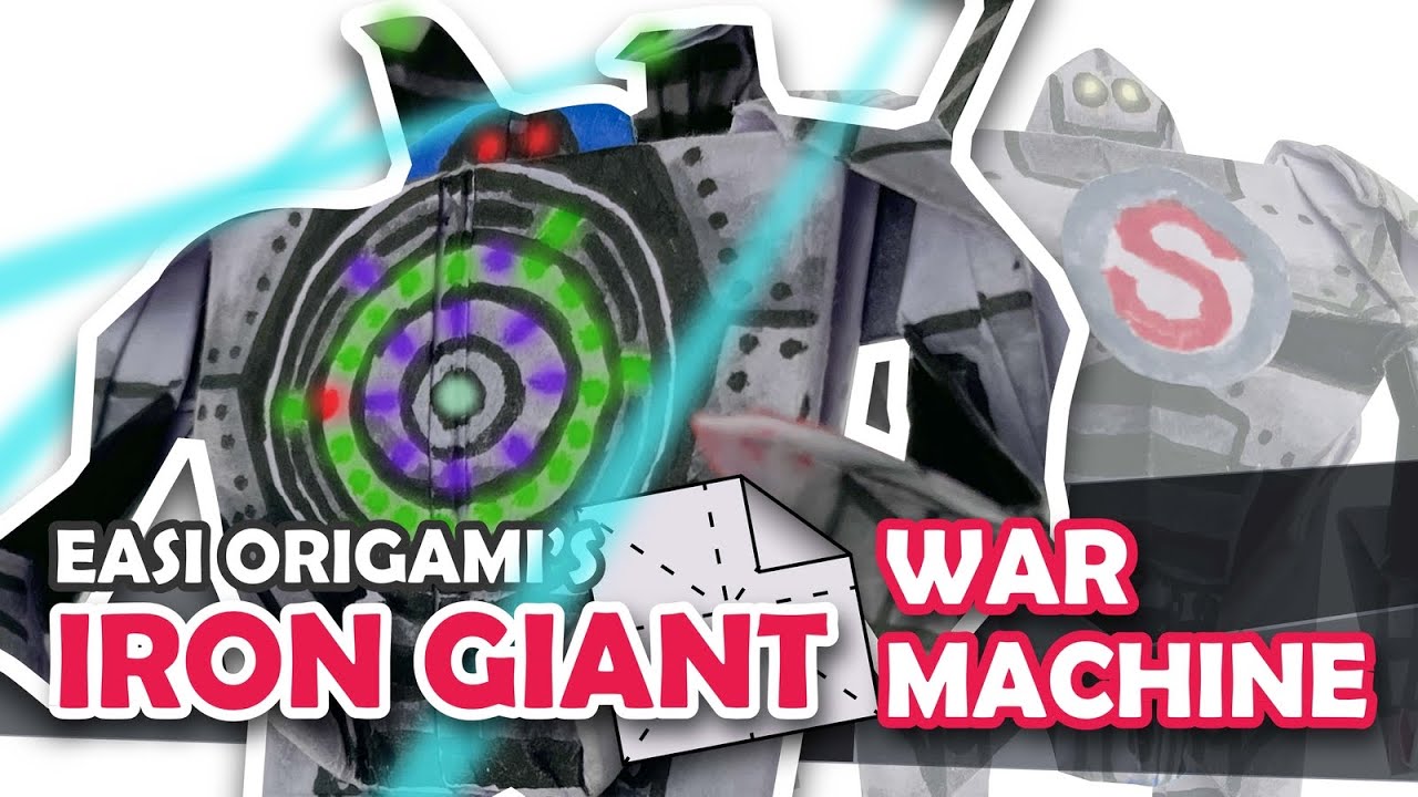 How to make THE IRON GIANT (War Machine's Laser Serpents) Papercraft ...