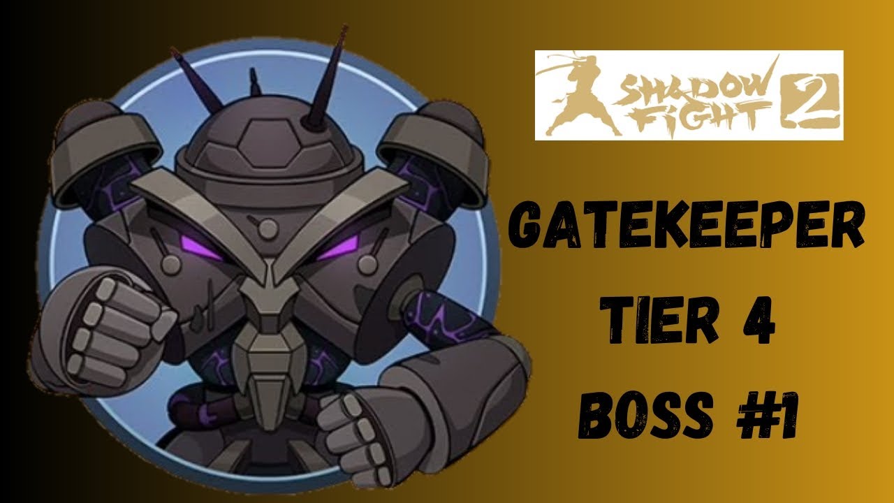 Shadow Fight 2 - Gatekeeper ( Tier 4 Boss ) - YouTube