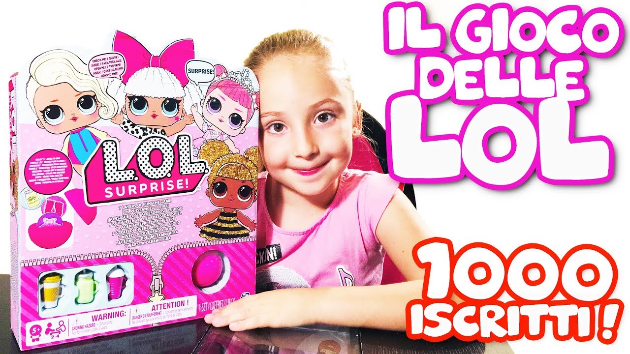 Oggi giochiamo al GIOCO DELLE LOL e festeggiamo i 1000 ISCRITTI ...