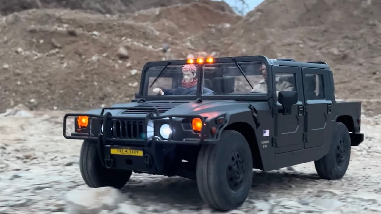 FMS 1/12 Hummer H1 Alpha - construction site off road - YouTube