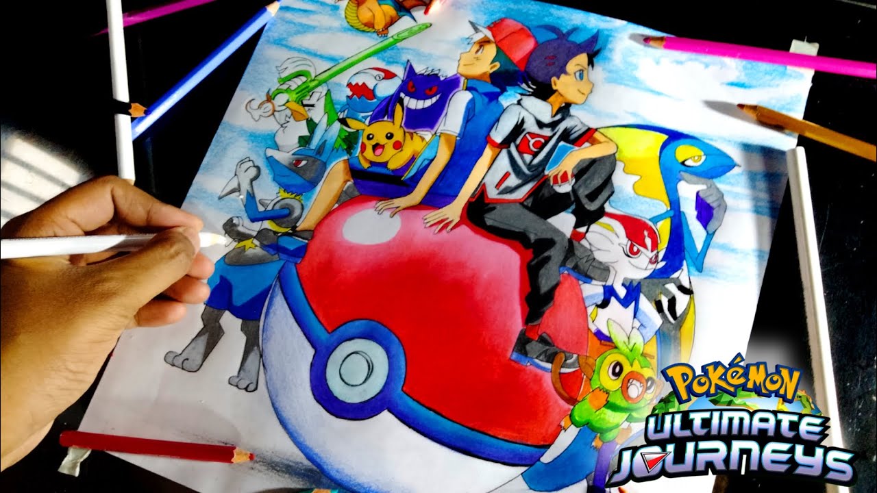 Drawing / Pokemon Ultimate Journeys /draw ruhan - YouTube