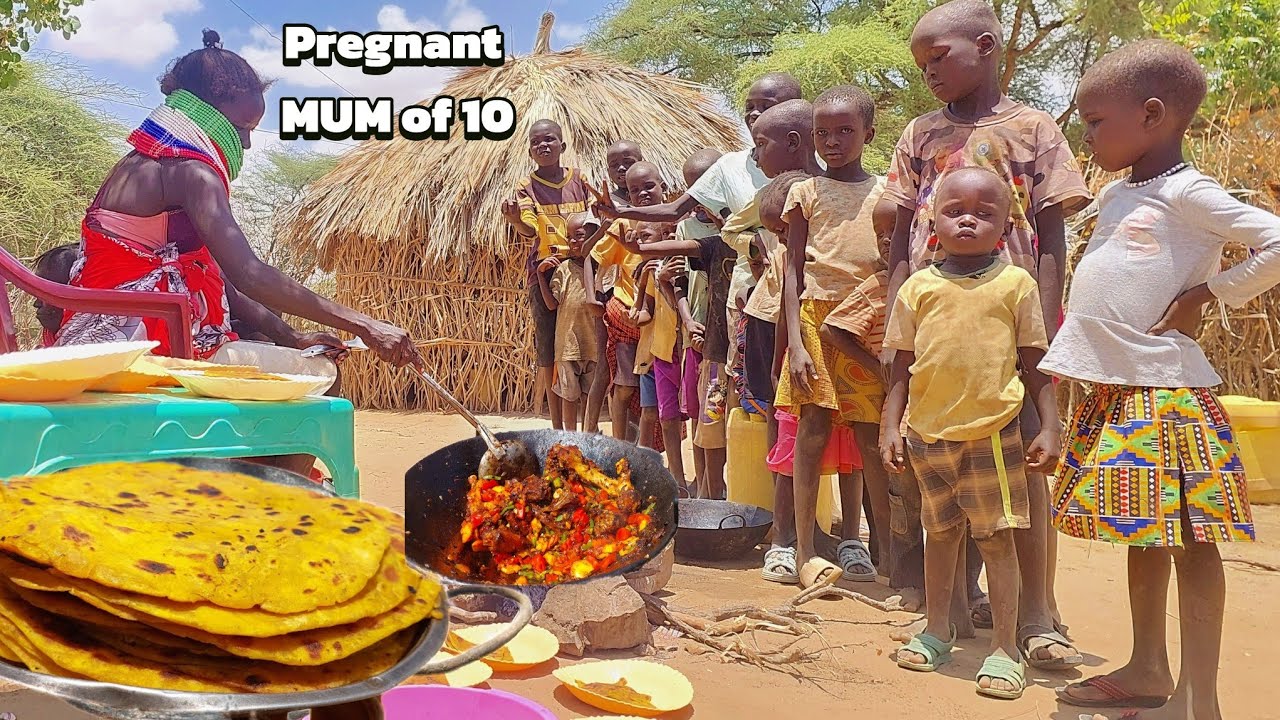 young PREGNANT African Mom of 10 Living in the Wilderness | Real Rural ...