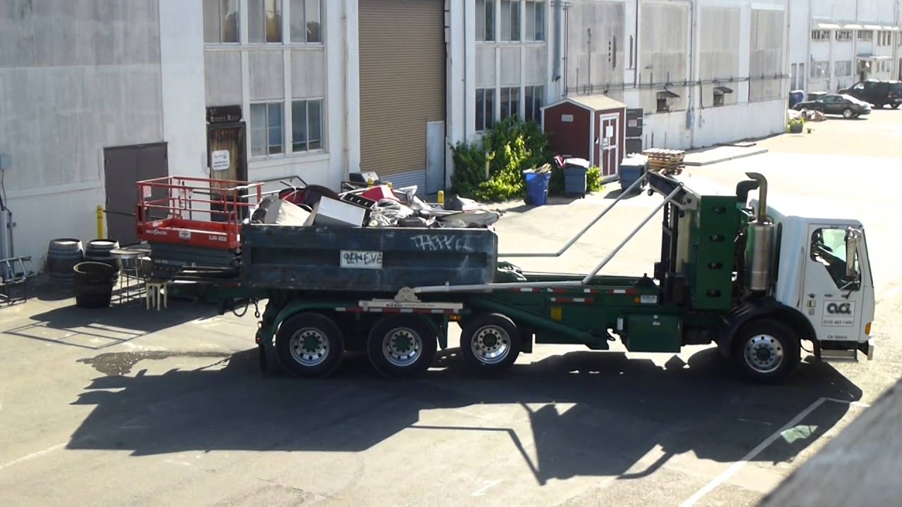 Alameda County Industries Roll Off Compactor - Garbage Truck - YouTube