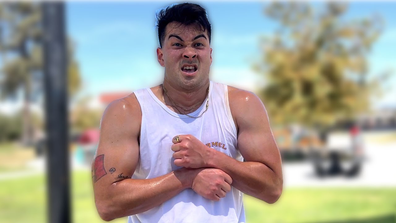 Buff Guy rides Skateboard - YouTube