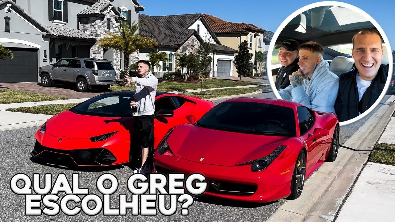 ENCONTREI O GREG FERREIRA - ESCOLHEU A LAMBORGHINI OU FERRARI? - YouTube