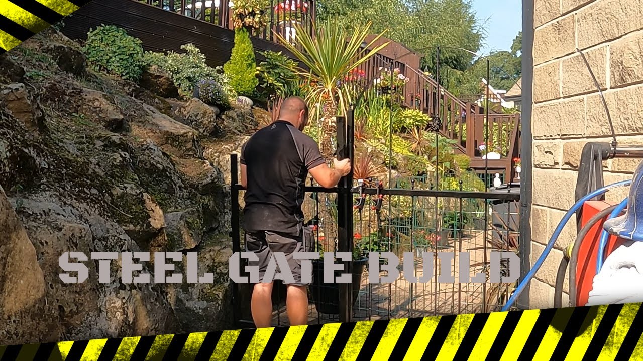 SIMPLE STEEL GATE BUILD - YouTube