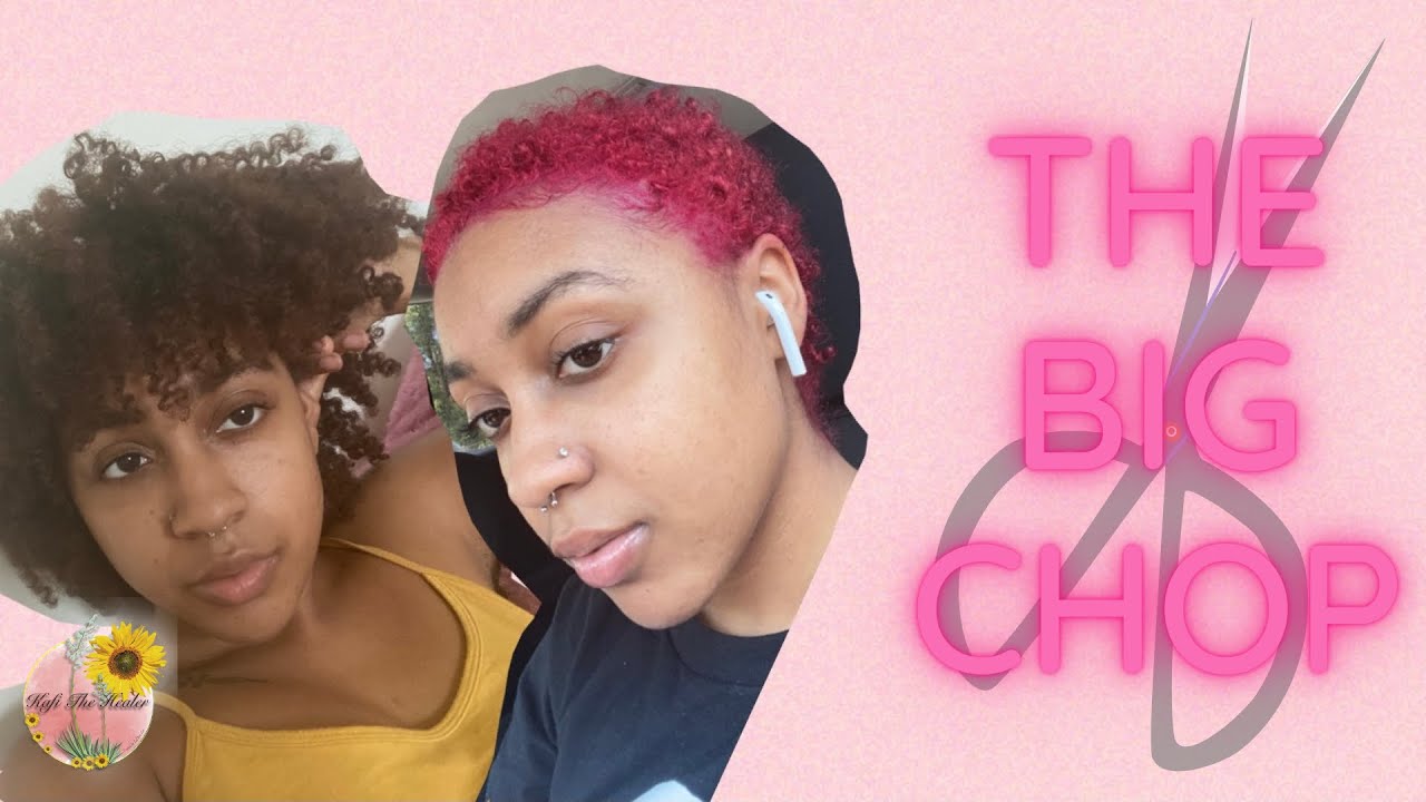 Big Chop + Hair Dye For Natural Hair (no bleach) - YouTube