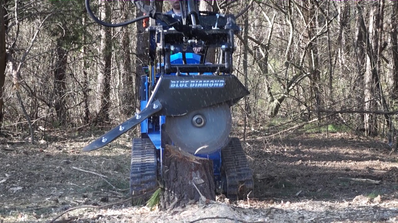 Mini Stump Grinder - YouTube