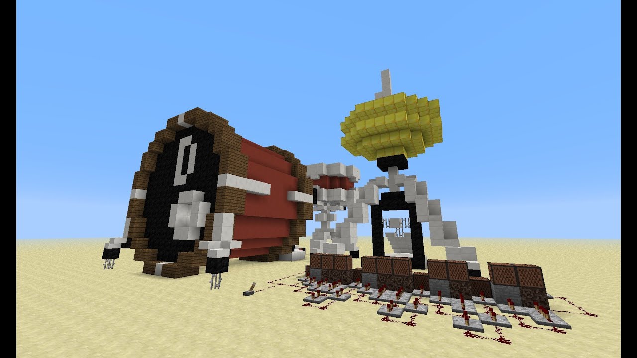 Minecraft - Note Block Drum Beats - YouTube