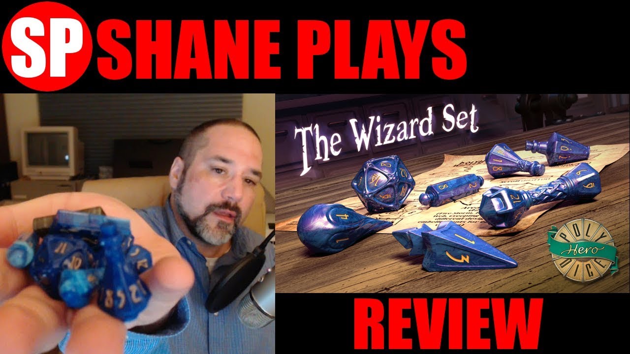 PolyHero Dice WIZARD Set Review - D&D / RPG Dice - YouTube