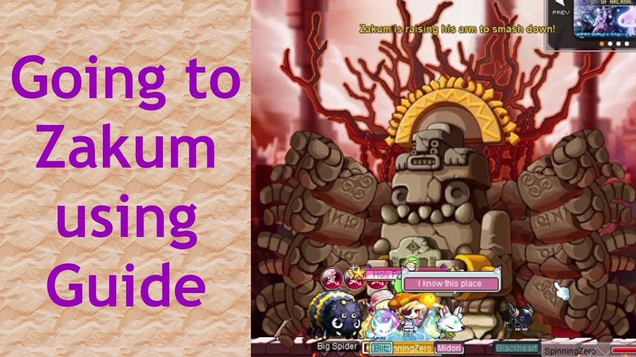 Going to Zakum using Guide - YouTube