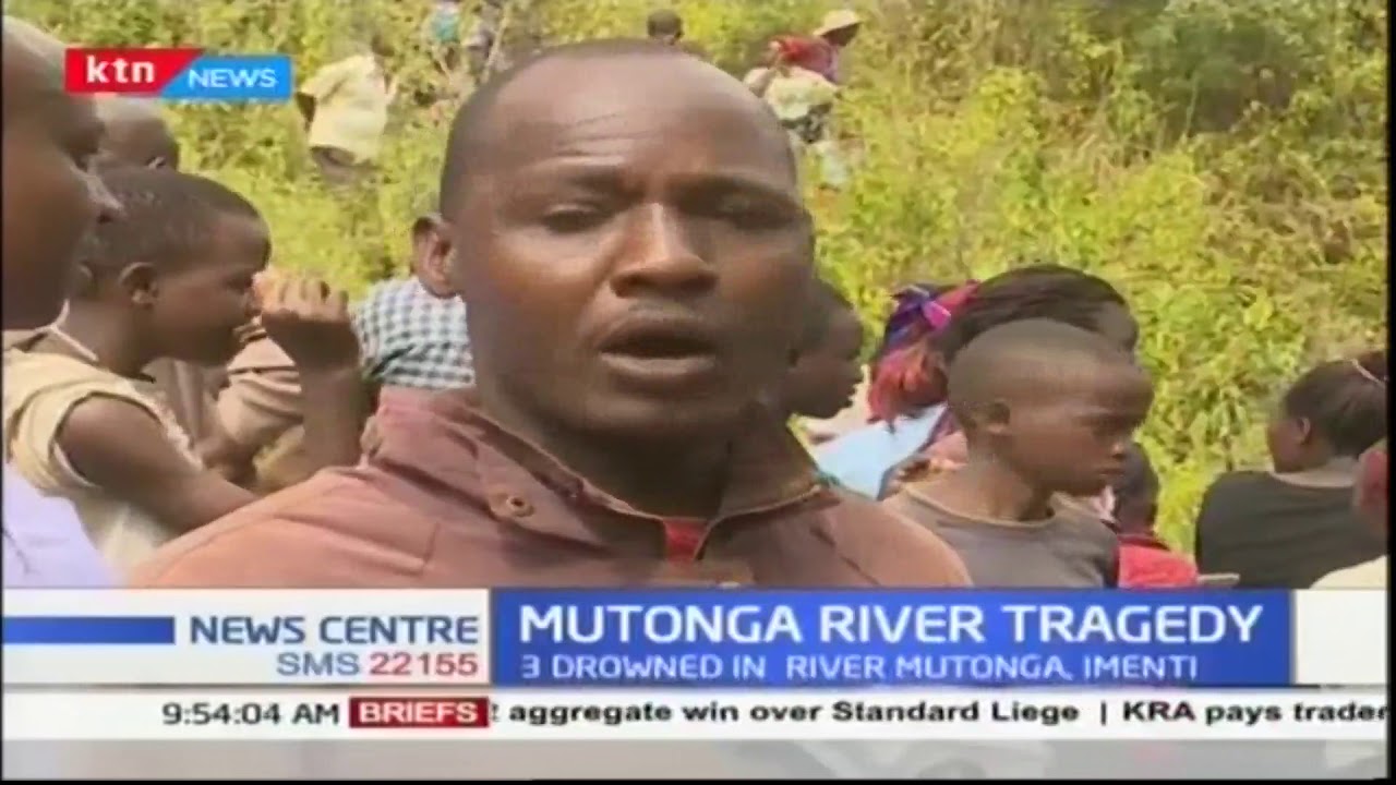Three people drowned in Mutonga River in Meru County - YouTube