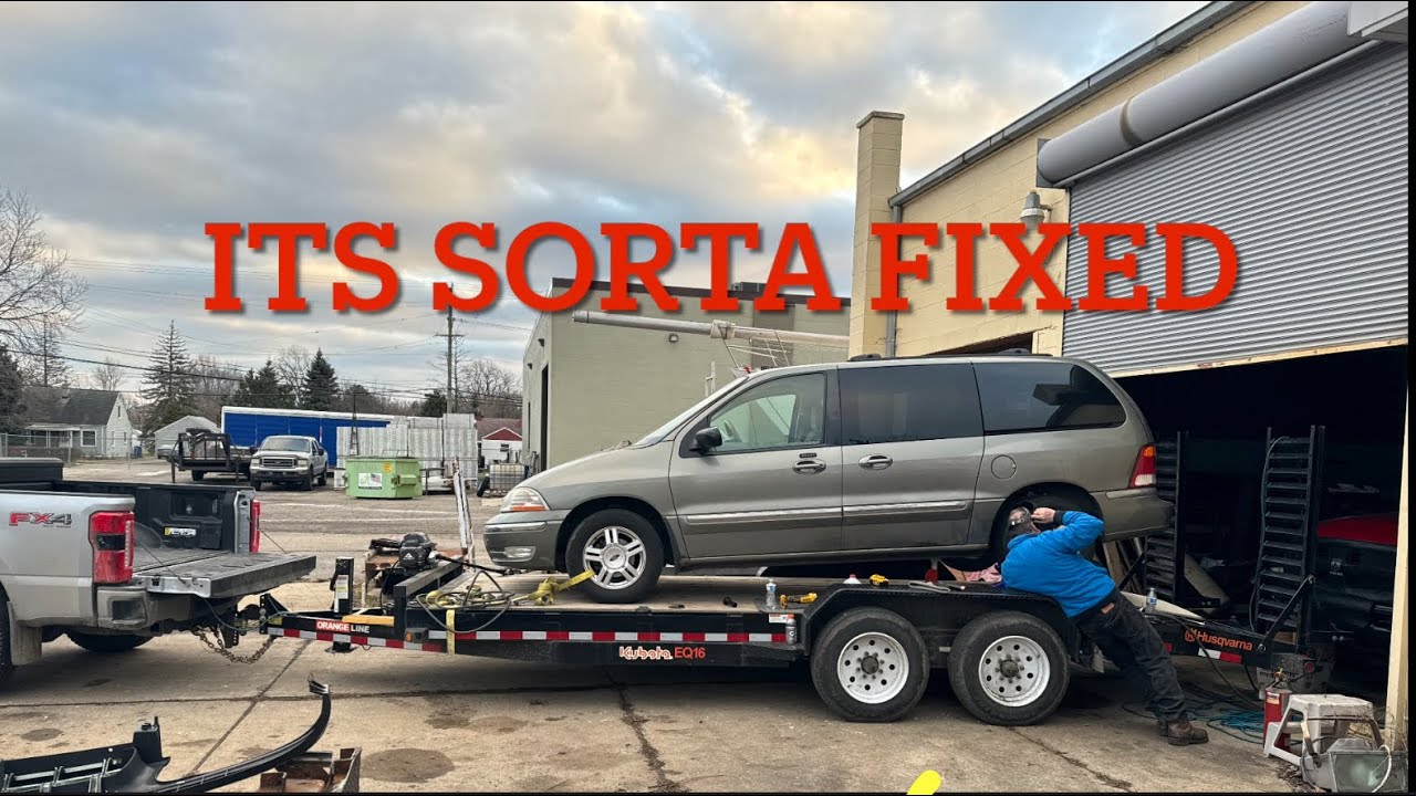 Windstar broken rear axle repaired, sort of - YouTube