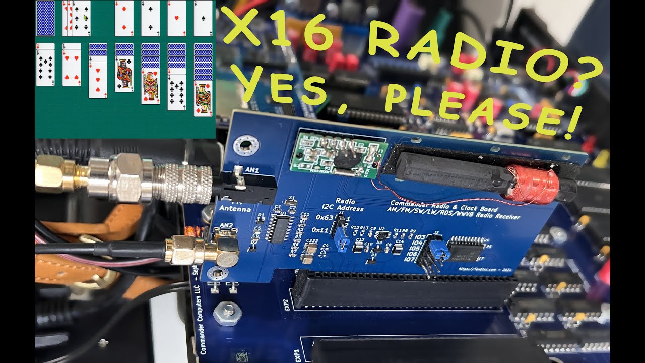 Commander X16 Radio and Crazy Solitaire Demo (or "How we used to multi ...