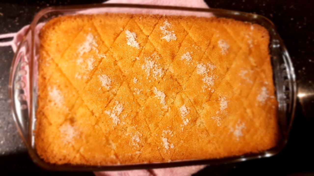 semolina cake (turkish basbousa) recipe 😋 👌 😍 #latestnews #cake #turkey ...