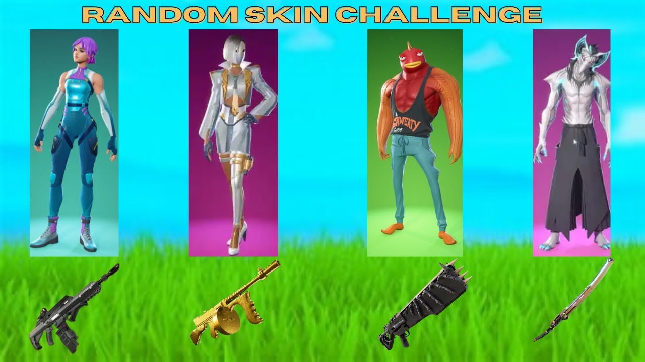 FORTNITE RANDOM SKIN CHALLENGE *CHAPTER 4* - YouTube