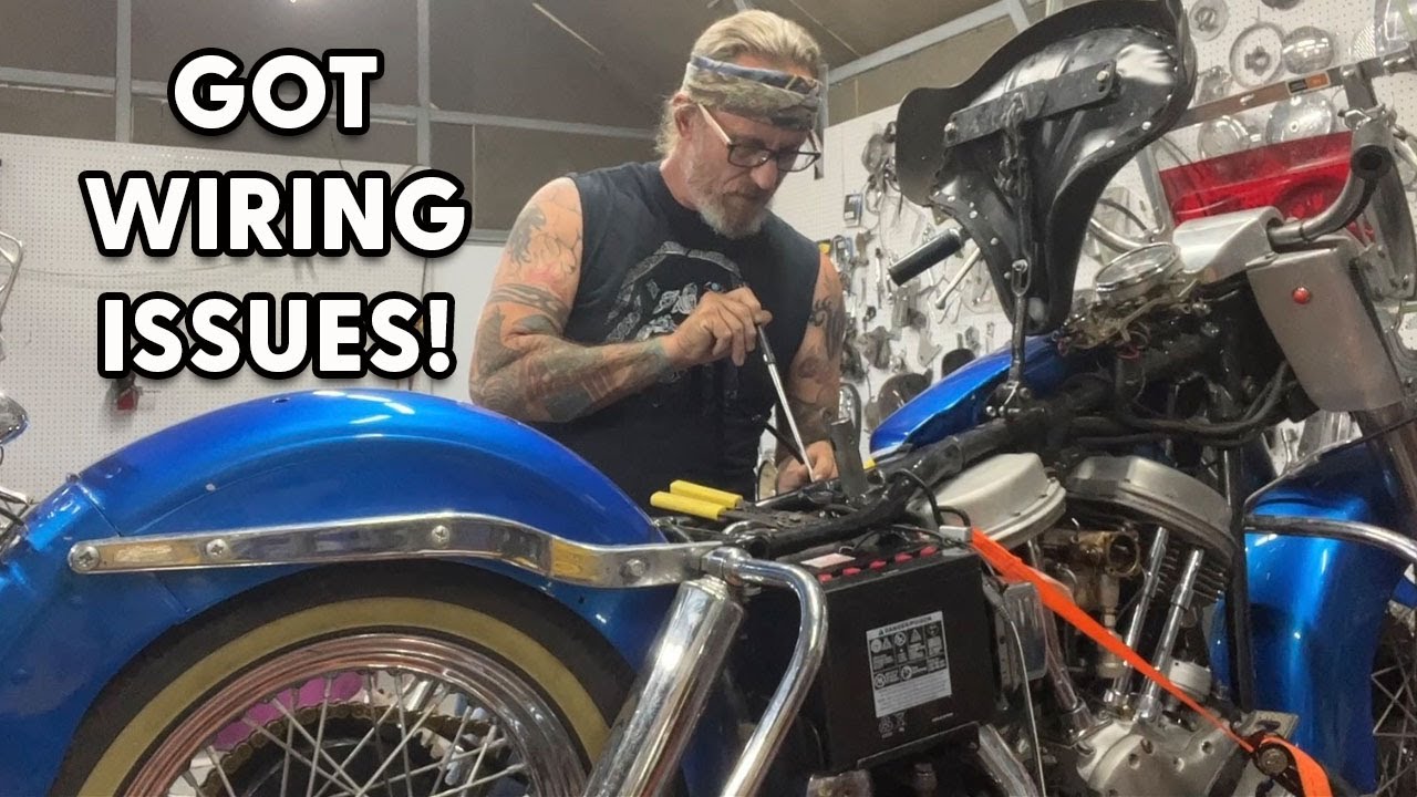 Working on the '65 Panhead Wiring - YouTube